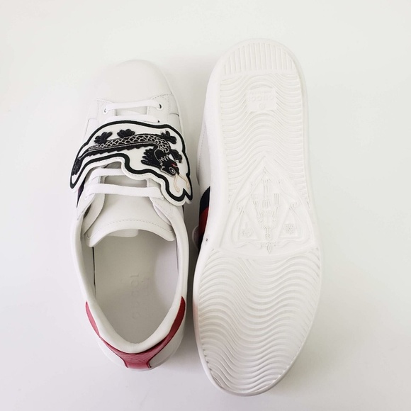 Gucci | Shoes | Gucci Ufos And Dragons Patch Sneakers White | Poshmark
